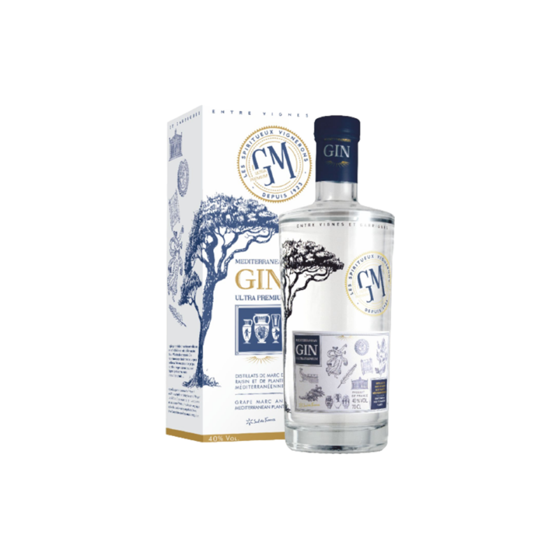 Grappe de Montpellier, Gin Mediterranean, Gin de France en Bouteille de ...