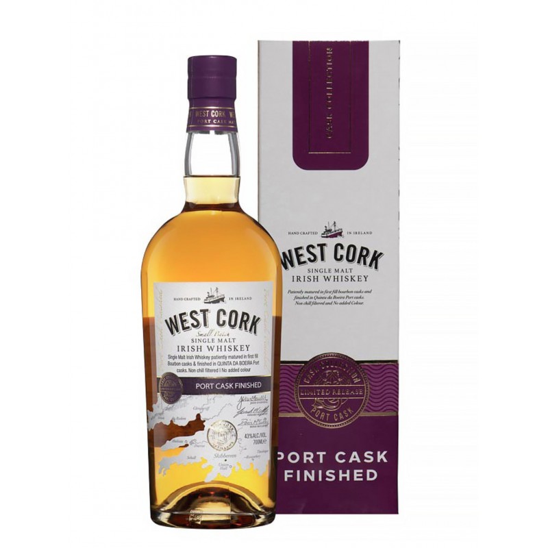 West CORK, Malt Portcask Finished, Whisky de Irlande en Bouteille de 70 ...