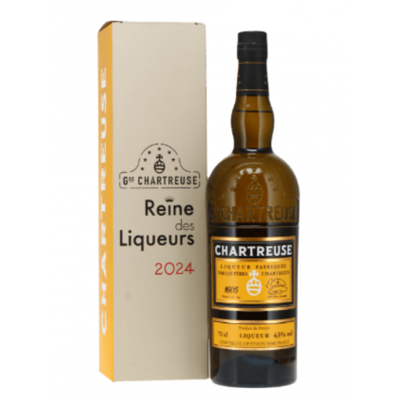 Chartreuse, Reine des Liqueurs - Jaune, Liqueur de France en Bouteille ...