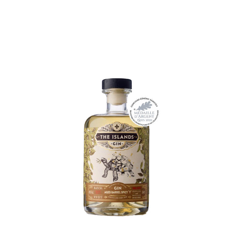 The Islands, Aged Spicy Barrel Spicy T, Gin de France en Bouteille de ...